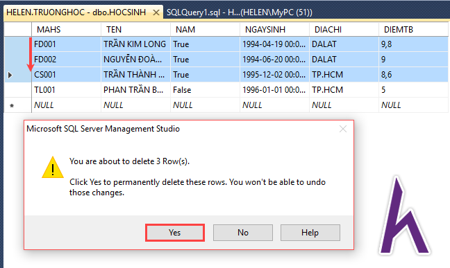 Insert Delete Update Table Trong Sql Server How Kteam